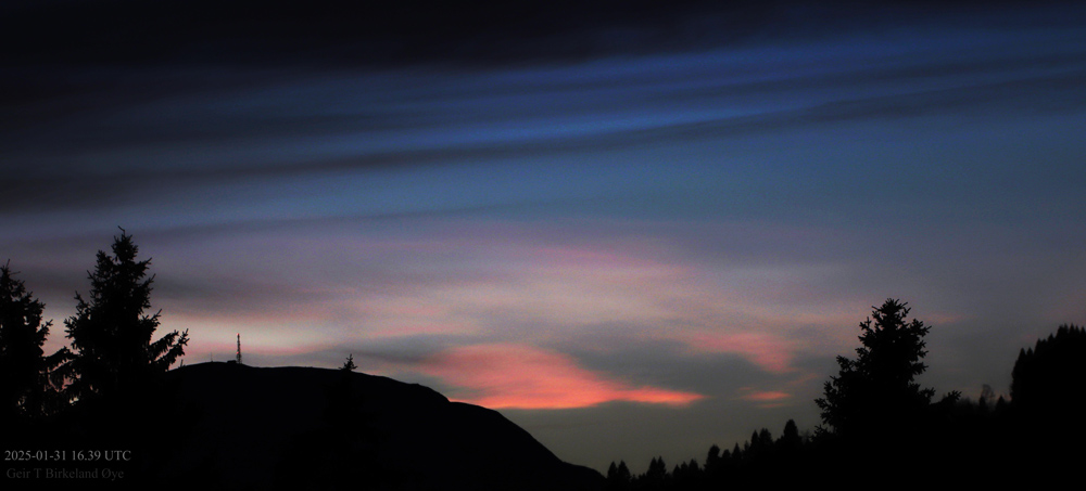 Polar stratospheric clouds. January 31, 2025. | Color and Light On And ...